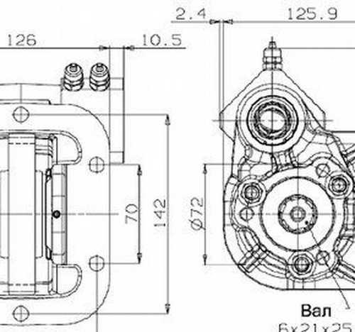 Коробка отбора мощности foton 72-380-134