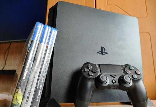 Sony PlayStation 4 Slim + 3 диска