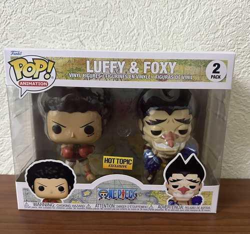 Funko pop luffy and foxy 2-pack one piece