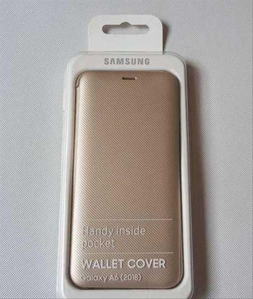 Чехол Wallet на Samsung A6(2018) оригинал