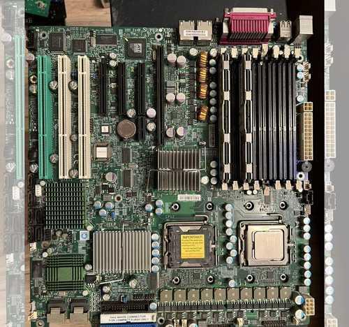 Материнская плата   CPU Supermicro x7db3 2SAS