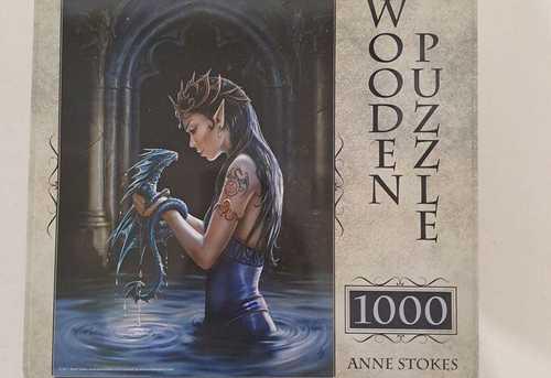 Деревянный пазл Anne Stokes "Water Dragon" 1000