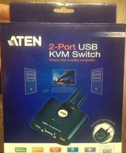 KVM переключатель aten CS22U