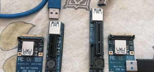 Переходник mini PCI на PCIe х4 х1