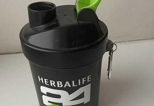 Шейкер черный с надписью Herbalife 24