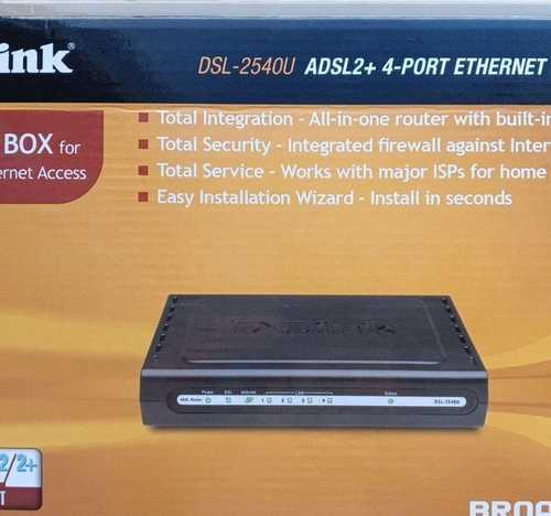 Роутер, маршрутизатор adsl D-link DSL-2540U, adsl2