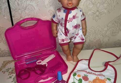 Пупс, кукла с чемоданчиком