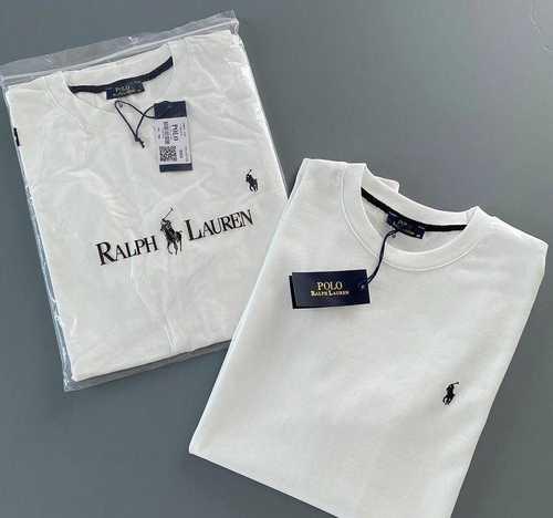 Футболка polo ralph lauren белая