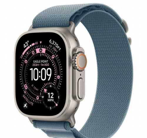 Apple Watch Ultra 3 49mm Natural alpine loop blue