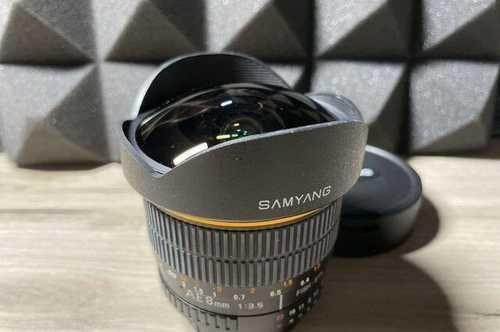 Объектив Samyang mf 8mm f/3.5 Fisheye Nikon
