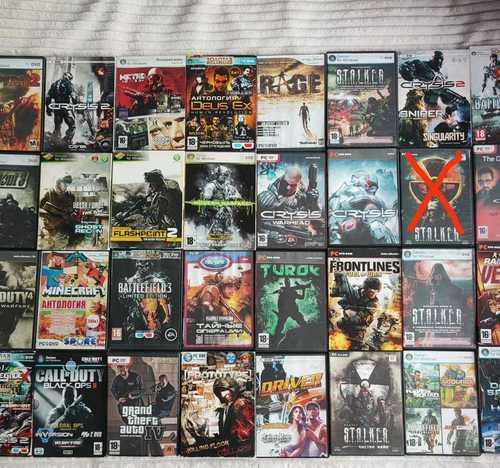 Dvd диски Stalker, Metro, Crysis
