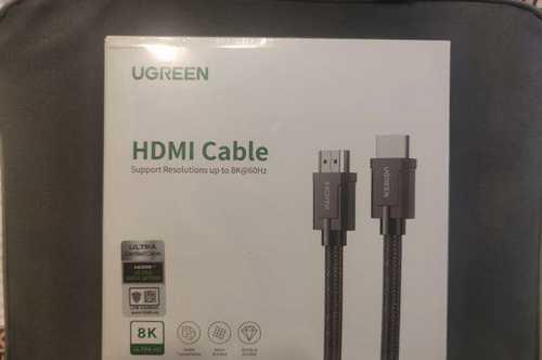 Кабель Ugreen hdmi 2.1 Ultra High Speed 8k/60Gz/2м