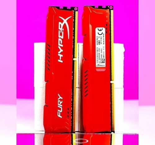 Память HyperX Fury DDR3 1600 мгц 2*8 гб dimm новая