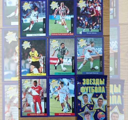 Карточка Лот Звёзды футбола 1996 Panini, Панини