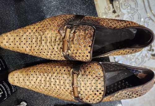 Туфли мужские roberto guerrini крокодил