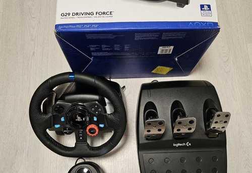 Руль Logitech g29+Shifter коробка