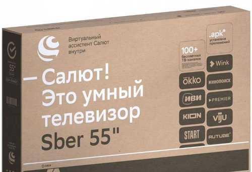 Телевизор Sber SDX-55U4126, 55"(139 см), UHD 4K
