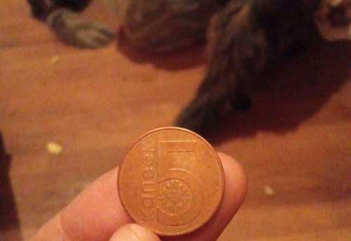 Монета Беларусь.5 копеек 2009 года