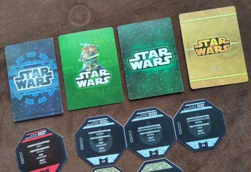 Фишки и карточки Звёздные войны Star Wars