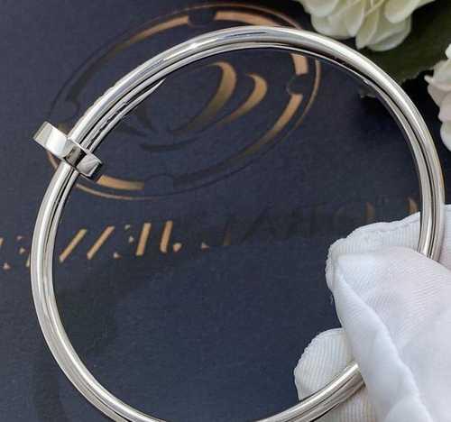 Браслет Cartier Juste un Clou классическая модель белое золото 585 проба