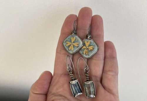 Серебряные серьги