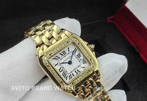 Cartier 22 mm с камнями премиум panthere часы новы