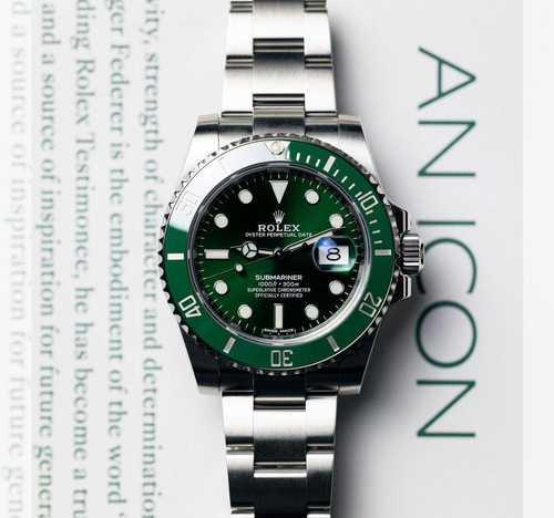 Часы Rolex Submariner Hulk Green оригинал vs