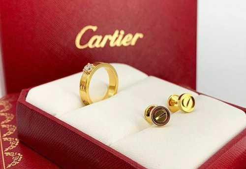 Коллекция Cartier Love кольца серьги