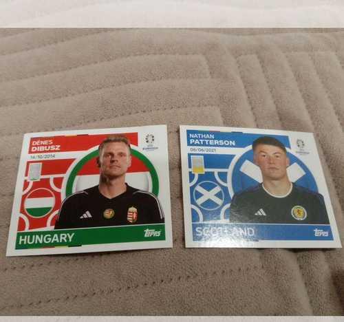 Наклейки topps euro 2024