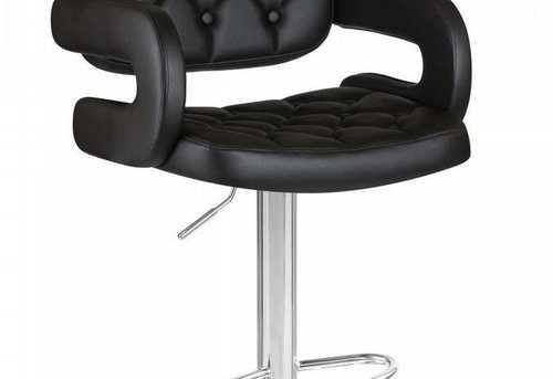 Дизайнерский барный стул brux черная эко-кожа
