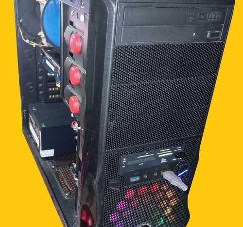 GA-B75M, xeon 1230V2, 16Гб, SSD256Гб,HDD1Tb,R9 380