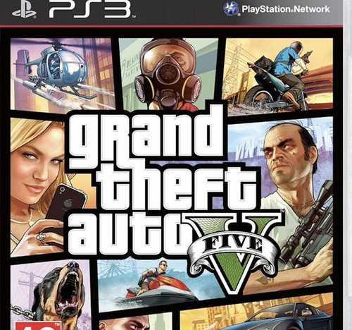 Grand Theft Auto V (GTA 5) PS3, русские субтитры