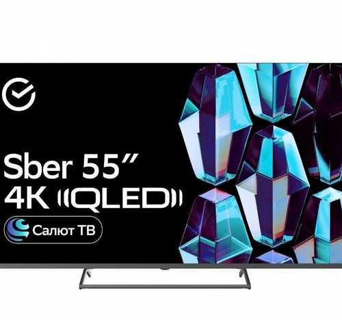 Новый qled телевизор 55" Sber SDX-55UQ5231