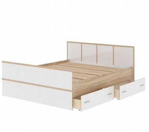 Кровать 160х200 сонома/белый в наличии