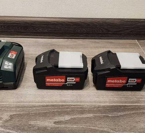 Базовый комплект аккумуляторов Metabo 2 x 5,2