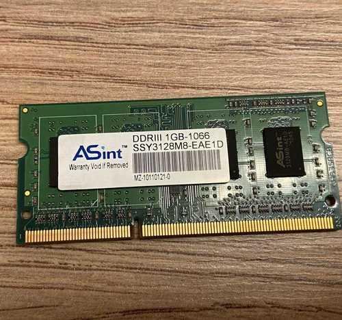 Оперативная память sodimm ddr3 1gb