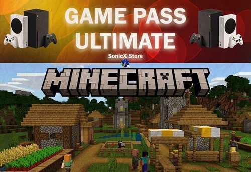 Подписка Xbox Game Pass Ultimate + Minecraft