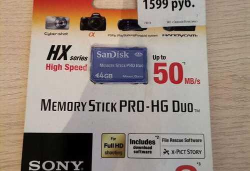 Карта памяти SanDisk memory stick pro duo 4gb