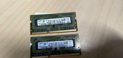 Оперативная память 2Х2gb Samsung pc3-10600s-9-10