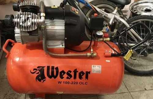 Воздушный компрессор Wester W100-220 Olc 100 л