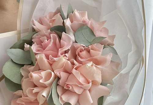 Французские пушистые крупные розы цветы доставка