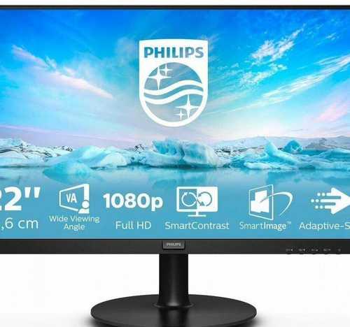 Монитор 21.5" Philips 221V8 (75гц)