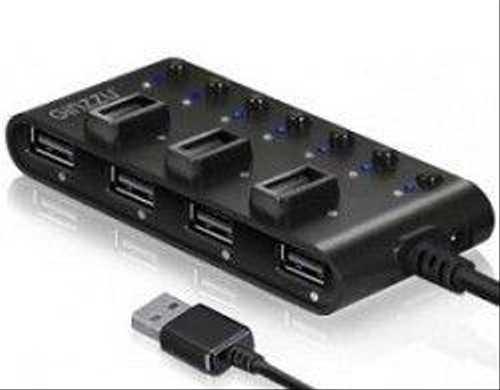 HUB GR-487UB Ginzzu USB 2.0 7 port