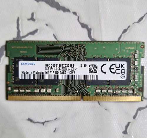 Оперативная память для ноутбука ddr4 8gb