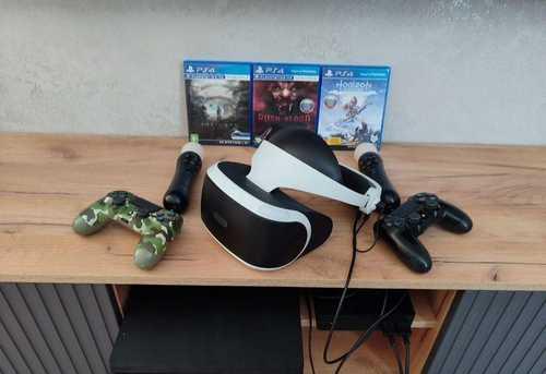 Sony playstation 4 PS4 slim 1tb+ VR очки