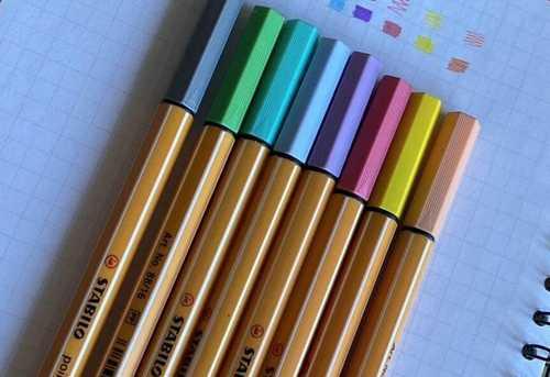 Ручки капиллярные цветные Stabilo