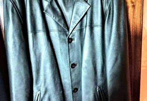 Кожаный пиджак 54-56 размера новый