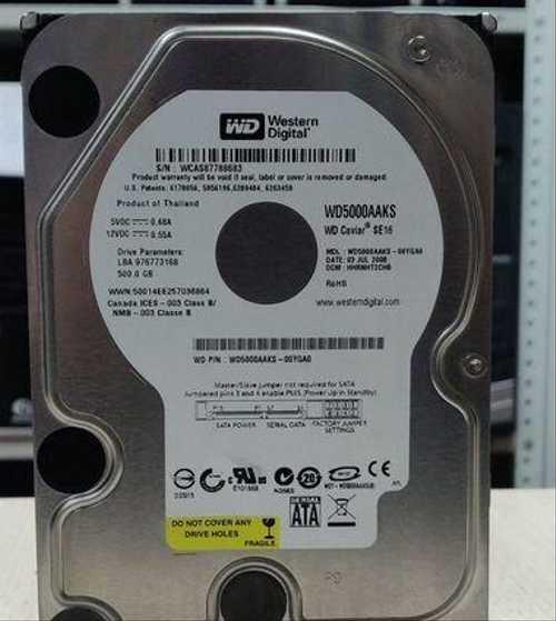 HDD Жесткий диск 500 Gb/WD/3,5"