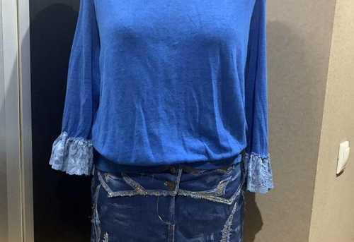 Юбка джинсовая и блузка
