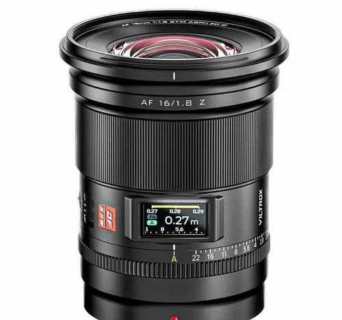 Объектив Viltrox AF 16mm F1.8 Nikon Z (новый)